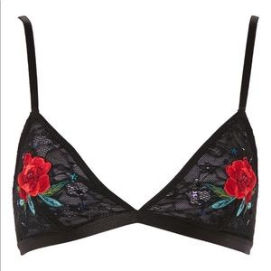Topshop | Intimates & Sleepwear | Nwt Topshop Star Lace Floral Triangle ...